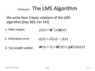 Dsp Lecture Vol Adaptive Filter PPT