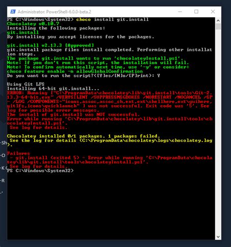 Stall Exit Code 5 · Issue 808 · Chocolatey Community