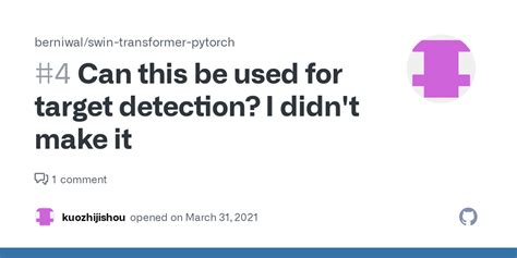 can this be used for target detection i didn t make it · issue 4