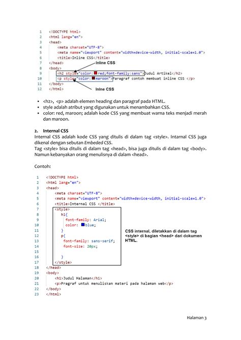 Pengenalan Dasar Dasar Web Dengan CSS Docx