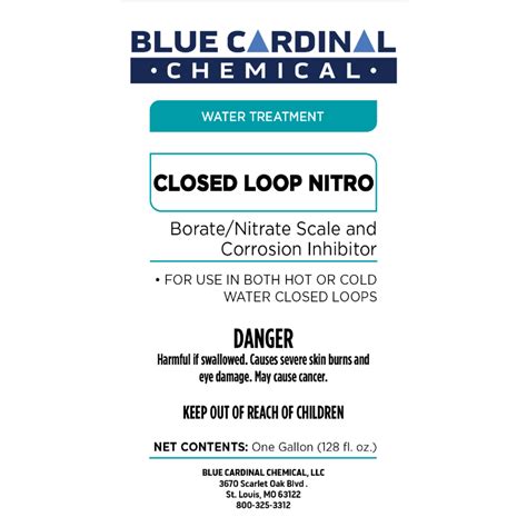 Closed Loop Nitro Blue Cardinal Chemical