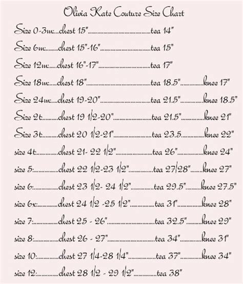 Items Similar To SIZE Charts And COLOR Charts On Etsy