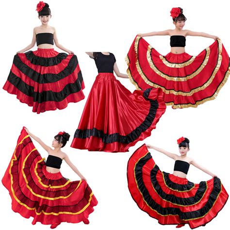 Colorful Flamenco Dancer Costume