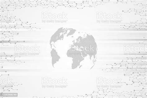 추상 배경 기술 그래픽 디자인입니다 네트워크 무선 시스템 및 인터넷 빅 데이터 글로벌 네트워크 고속 연결 데이터 레이트 기술 지구본에 대한 스톡 벡터 아트 및 기타 이미지
