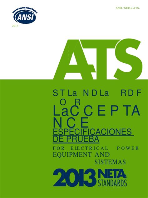 Neta Ats 2013 EspaÑol Pdf Resistor Aislador Electricidad