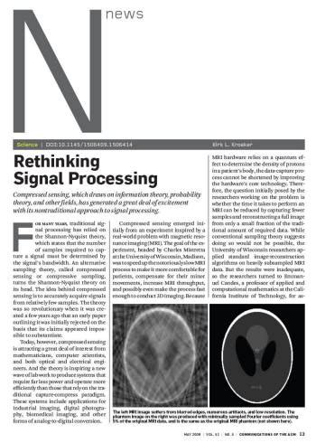 Rethinking Signal Processing By Kirk L Kroeker