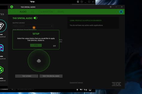 thx spatial audio unable to select output device razer insider