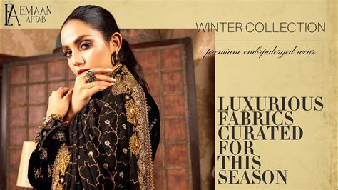 Emaan Aftab Luxury Velvet Winter Collection Youtube