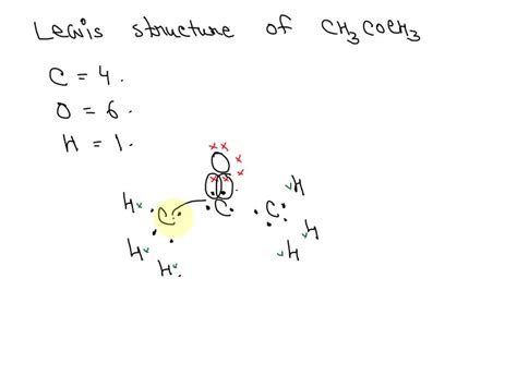 SOLVED: What is the Lewis Structure look like for H3C-C(=0)-CH3