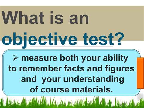 Writing Objective Test Items Pptx