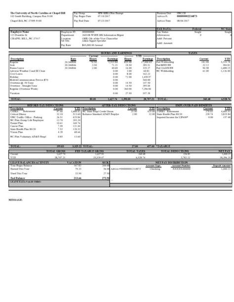 Pay Stub Excel Template