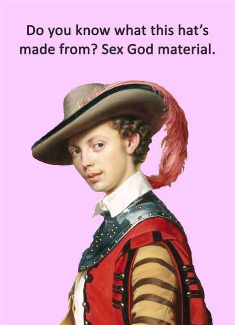 Sex God Go La La Greeting Cards And Ts