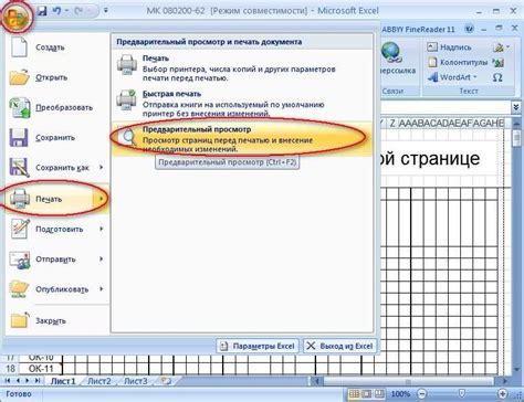 Предварительный просмотр в Microsoft Excel Tvoupc