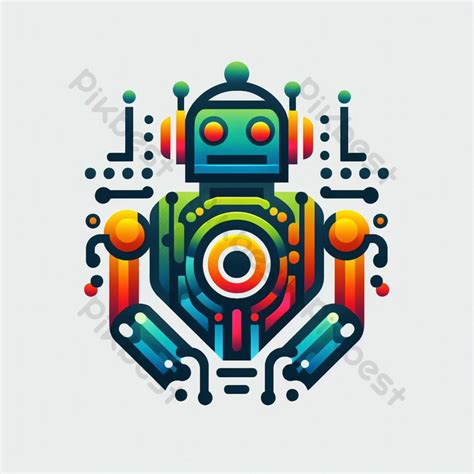 Robotic Logo Design In Vector For Technology Industry Company Png