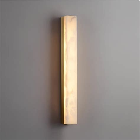 Copper Sconce Indoor Alabaster And Modern Linear Wall Light Dazuma