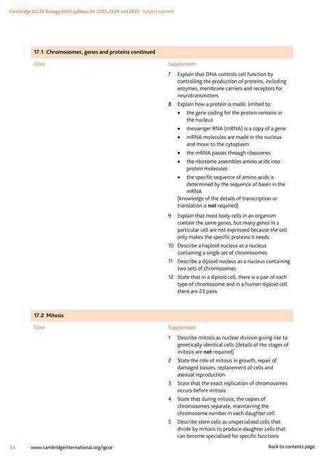 Igcse Biology 0610 Syllabus For The Year 2023 2025 Pdf