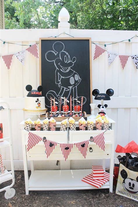 Mickey Mouse Birthday Decorations Pinterest
