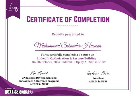 I Am Proud To Announce That I Have Successfully Completed A Course On Linkedin Optimization
