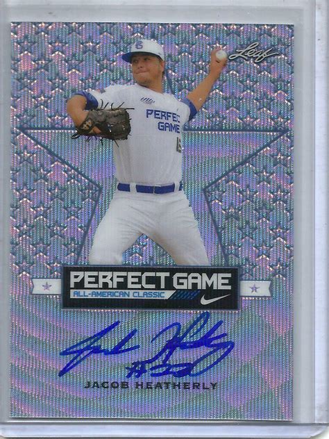 Jacob Heatherly 2016 Leaf Perfect Game Purple Stars Autograph 5 10 Ebay