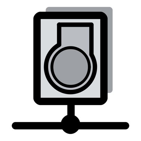 Primary Server Icon Vector Clip Art Free Svg