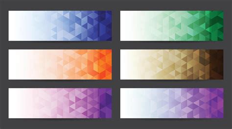 Geometric Pattern Line Colors Set Design Elements Headers 50655907