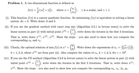 solved problem 1 a two dimensional function is defined as