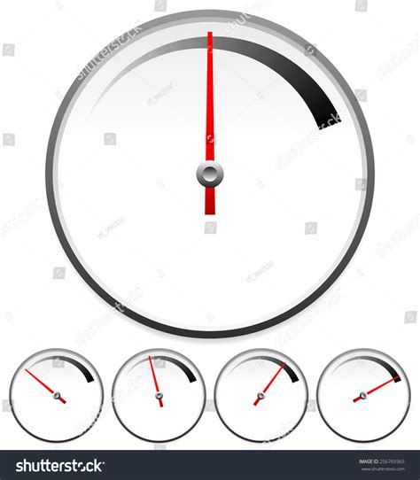 Dial Templates Gauge Concept Set Stock Vector Royalty Free Shutterstock