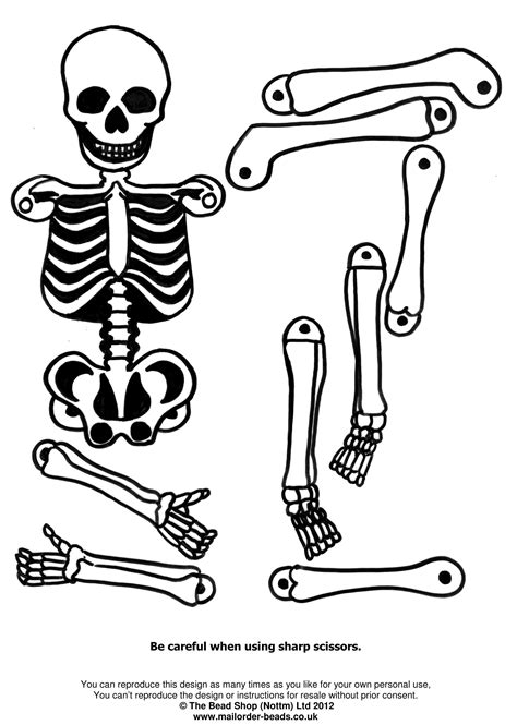 10 Best Large Printable Skeleton Template Artofit
