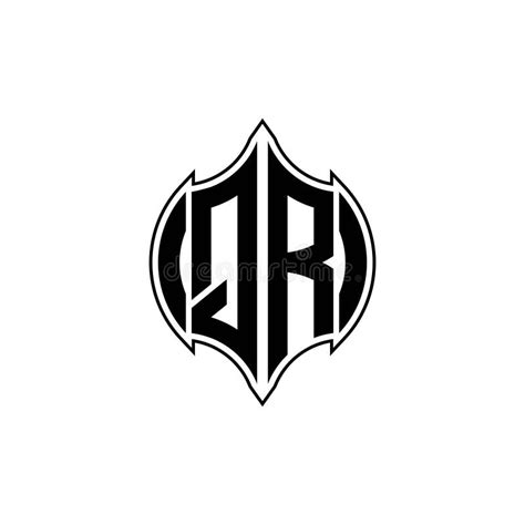 Qr Logo Monogram Geometric Shield Shape Style Stock Vector Illustration Of Creative Initial