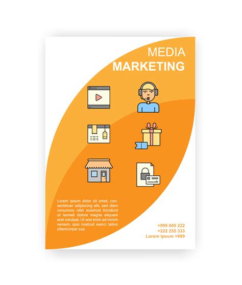 Vector Business Seminar Poster Templates A4 Size Shopping E Commerce And Marketing Isolated