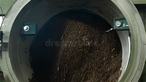 Closeup Of An Industrial Composting Machine Efficiently Turning Food