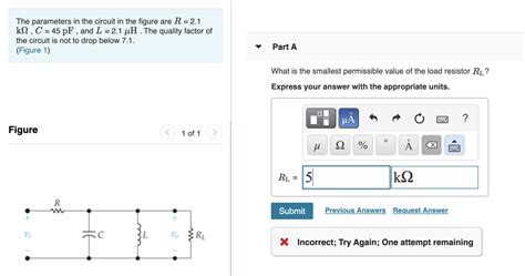 solved the parameters in the circuit in the figure are r