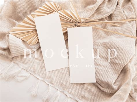 program mockup boho wedding mockup double program mockup 4x9 mockup