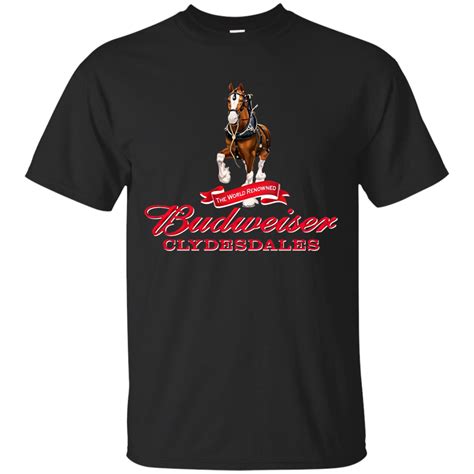 Budweiser The World Renowned Clydesdales Shirt Shirts Cotton Tshirt