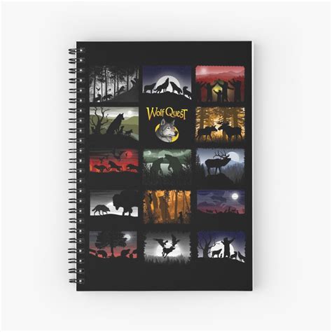 Mosaic Of Wolfquest Dreams Spiral Notebook For Sale By Wolfquest