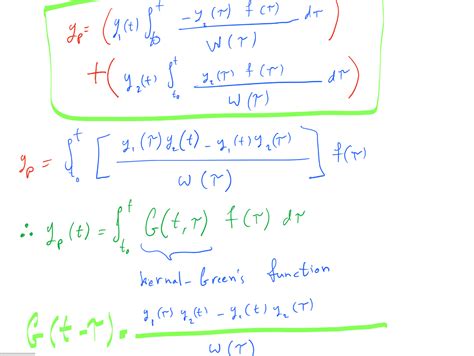 solved 5 use a green s function to find yp evaluate the