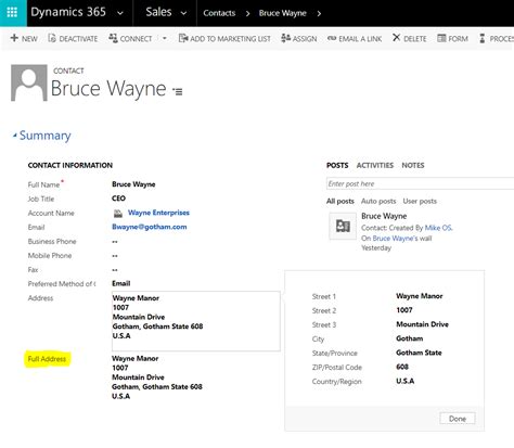 XRM Formula Combine Address Fields To A Single Field North