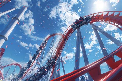 Premium Photo Feel The Exhilaration Of The Steep Drop On The Rol Generative Ai