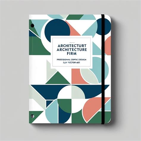 Diseño De Portadas De Cuadernos De Arquitectura De Patrones Geométricos