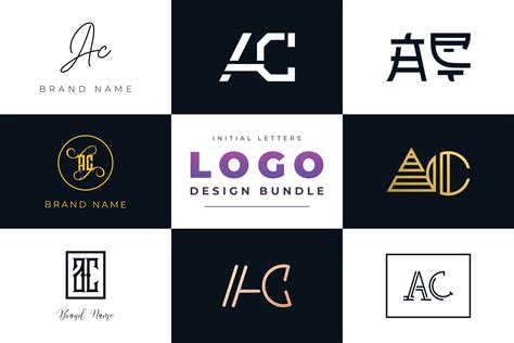 Set Of Collection Initial Letters Ac Logo Design 2929235 Vector Art At Vecteezy