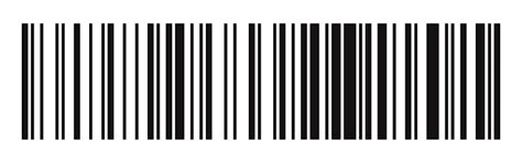 Barcode Symbol Bar Code Template Numbers Isolated On White Background Vector Illustration Stock
