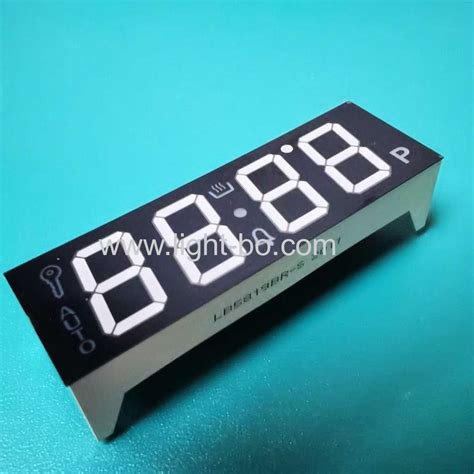 Ultra Red 4 Digit 7 Segment Led Display Common Anode For Oven Timer Controller Manufacturers And
