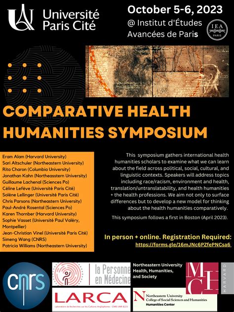 Comparative Health Humanities Institut Détudes Avancées De Paris