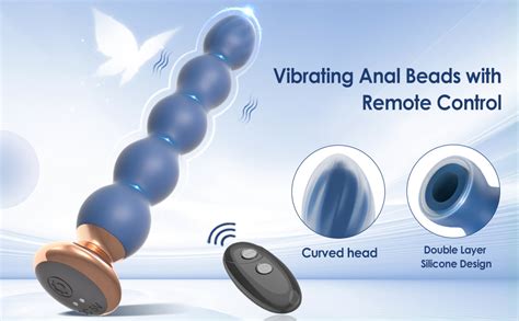 Vibrating Anal Beads Butt Plug Vibrator Anal Toy For Men