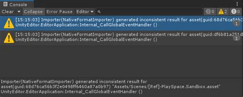 importer defaultimporter generated inconsistent result for asset
