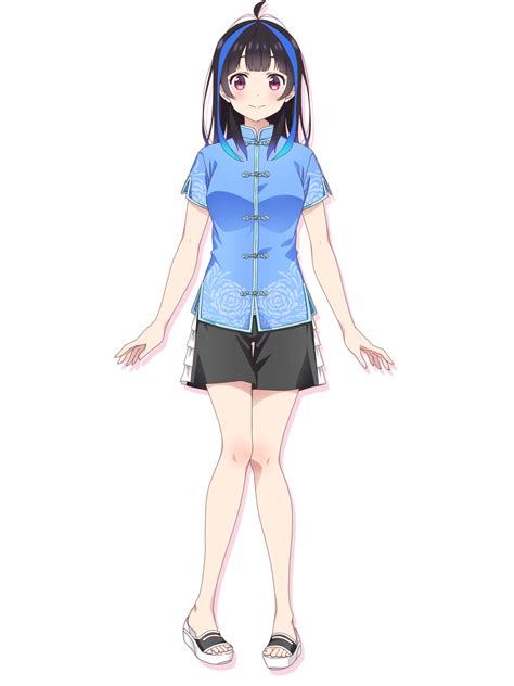 Yaemori Mini Kanojo Okarishimasu Highres Official Art 1girl Black Hair Black Shorts Blue Yaemori Mini Kanojo Okarishimasu Highres Official Art 1girl Black Hair Black Shorts Blue