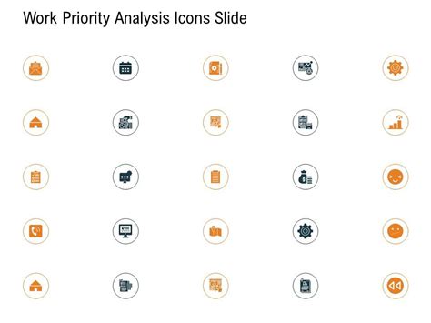Work Priority Analysis Icons Slide Ppt Powerpoint Presentation Gallery Background Presentation