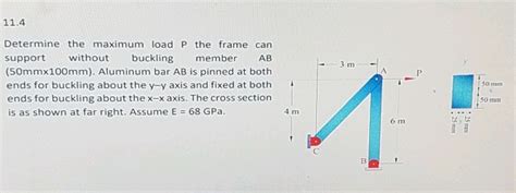 Determine The Maximum Load P The Frame StudyX