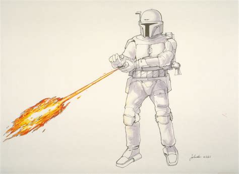 Boba Fett Concept Art Joe Johnston 0221  Boba Fett Builders