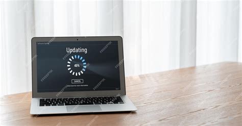 premium photo software update on computer for modish version of device software